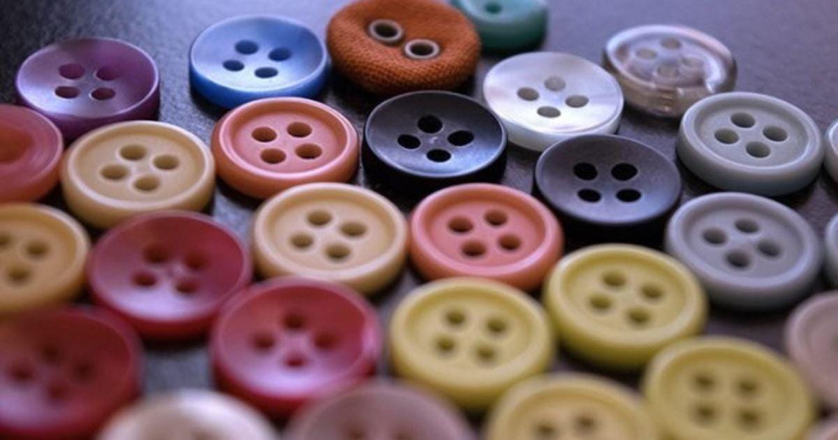 Plastic trash is recycled into buttons in this project - Knitting Views