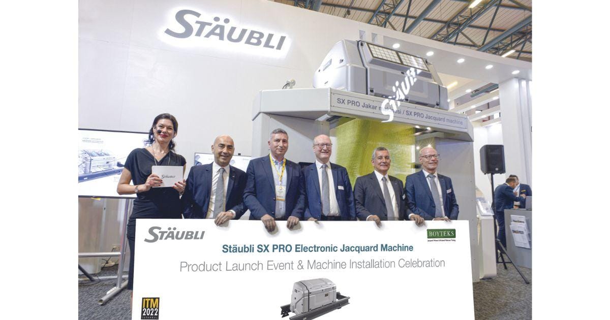 Stäubli unveil of world premiere for sustainable Jacquard weaving ...