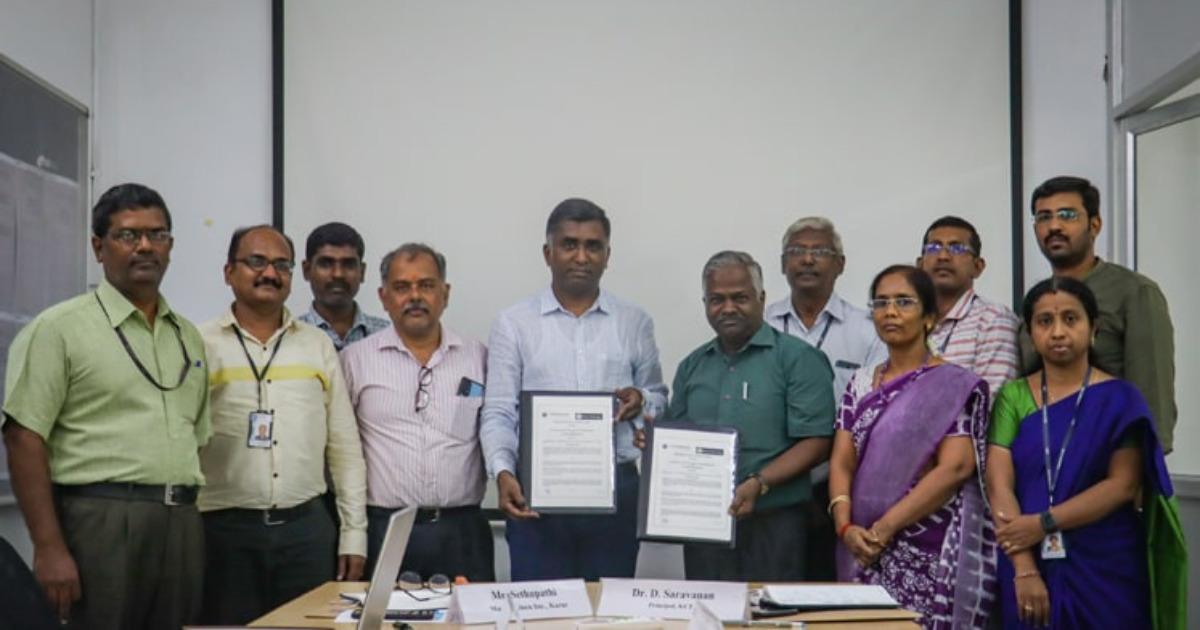 Two MoUs are signed by Kumaraguru College of Technology - Knitting Views
