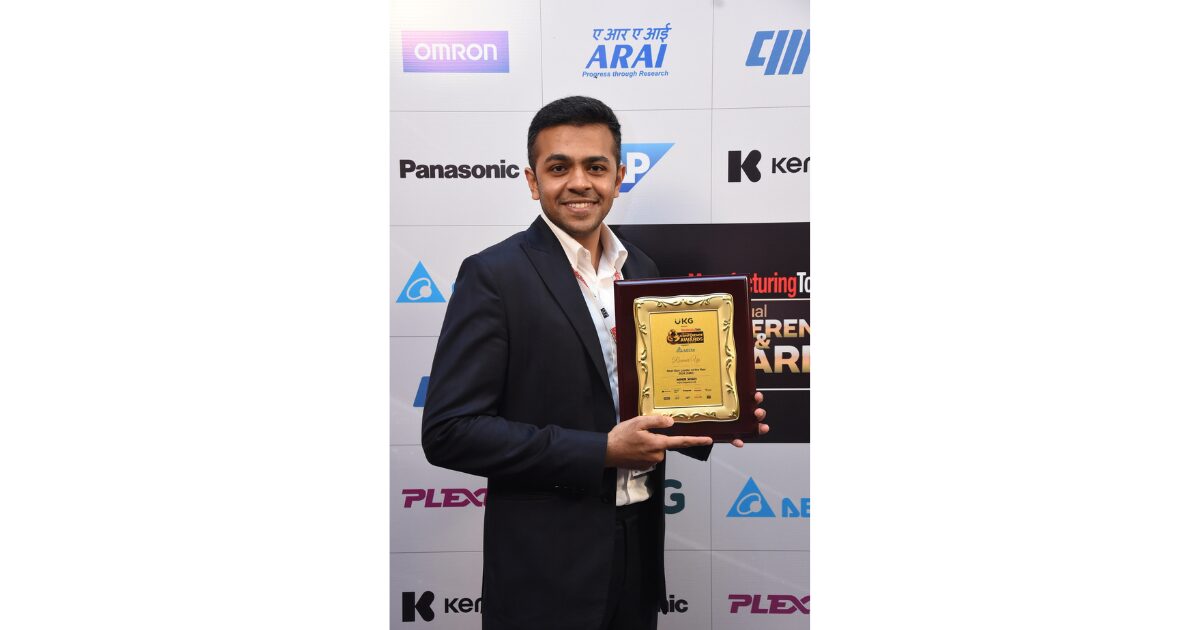 Mihir Shah of Vipul Organics recognized as the runner-up for the Next ...